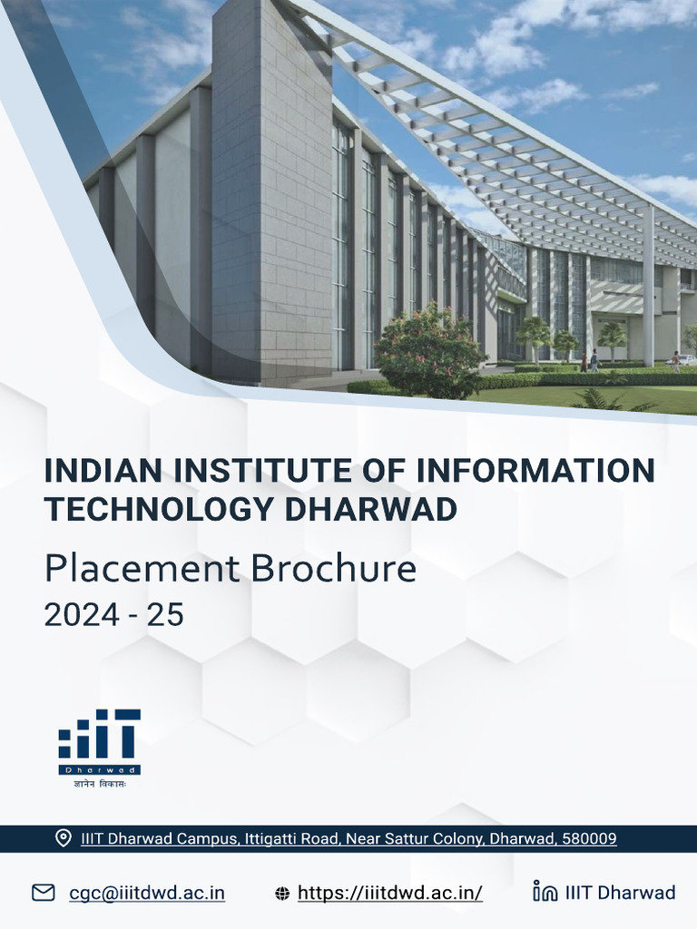IIIT Dharwad Placement Brochure 2024 | PDF | Computer Science | Artificial Intelligence