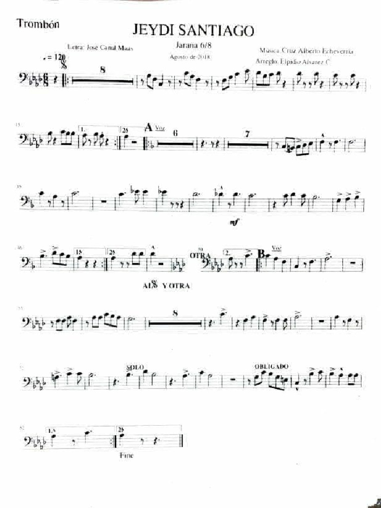Jeydi Santiago - trombón | PDF