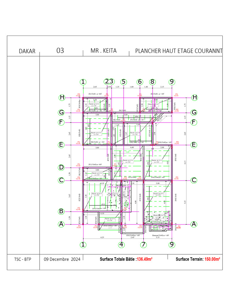 Plancher Haut Etage Courant | PDF