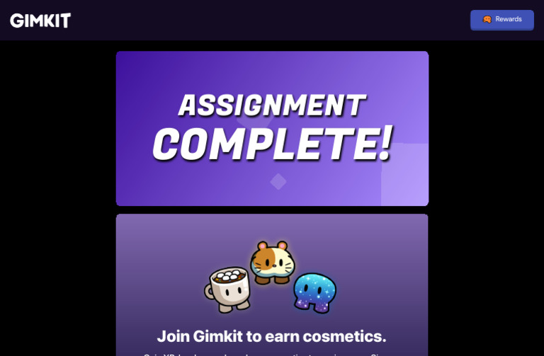 Join Gimkit for Rewards and Cosmetics | PDF