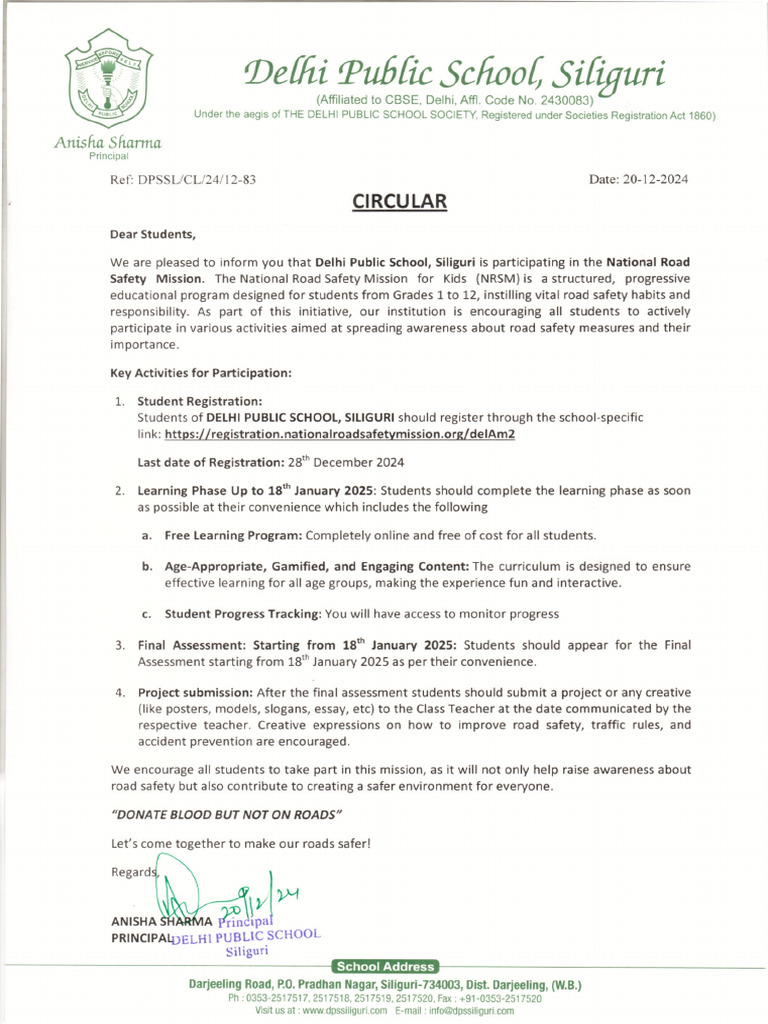 National Road Safety Mission | PDF