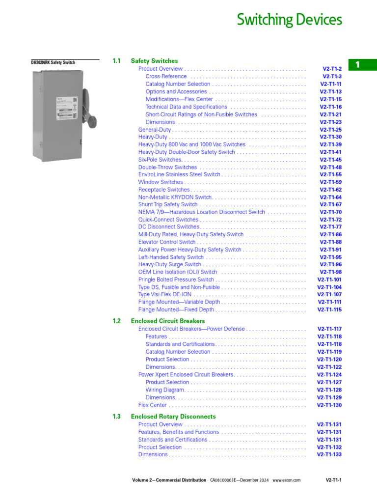 Switching Devices Catalog Vol1 Tab2 Ca08100003e | PDF | Alternating ...