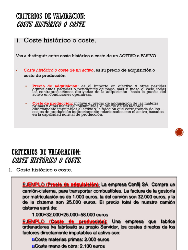 CF01 CONT R17 Presentacioncriteriosvaloracionejemplos | PDF | Compartir (Finanzas) | Business