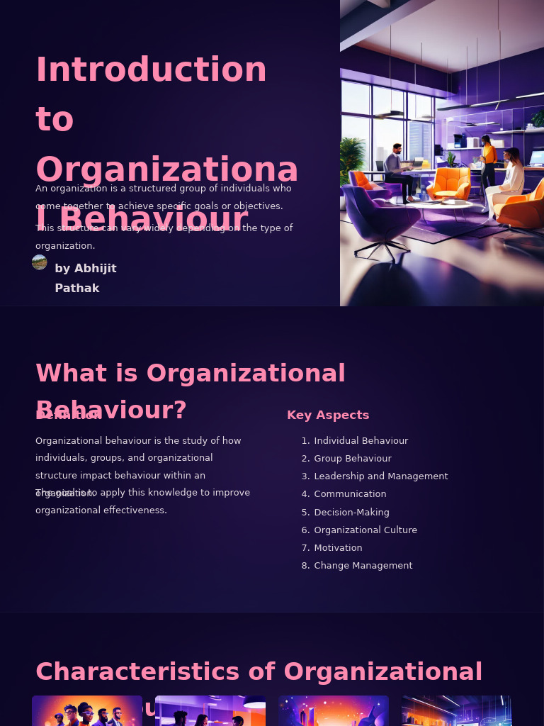 Understanding Organizational Behaviour | PDF | Organizational Behavior | Goal