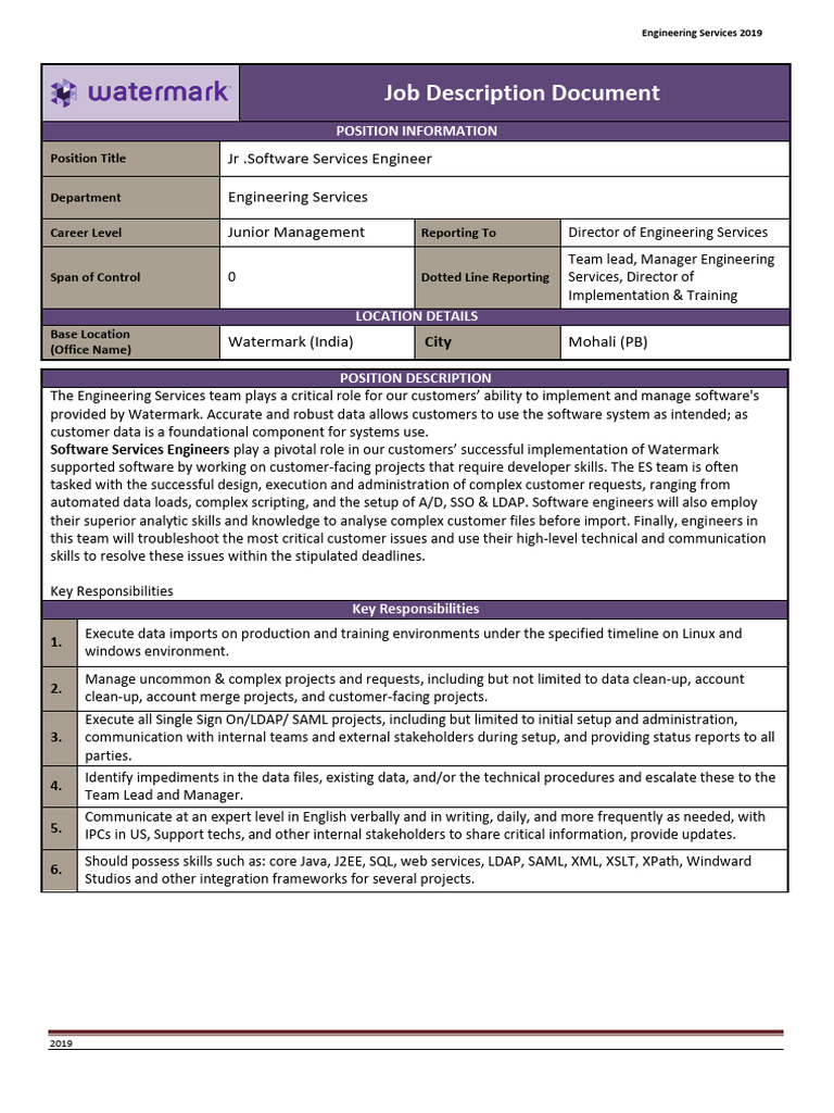 Jr. Software Engineer Role 2019 | PDF | Xslt | Computing