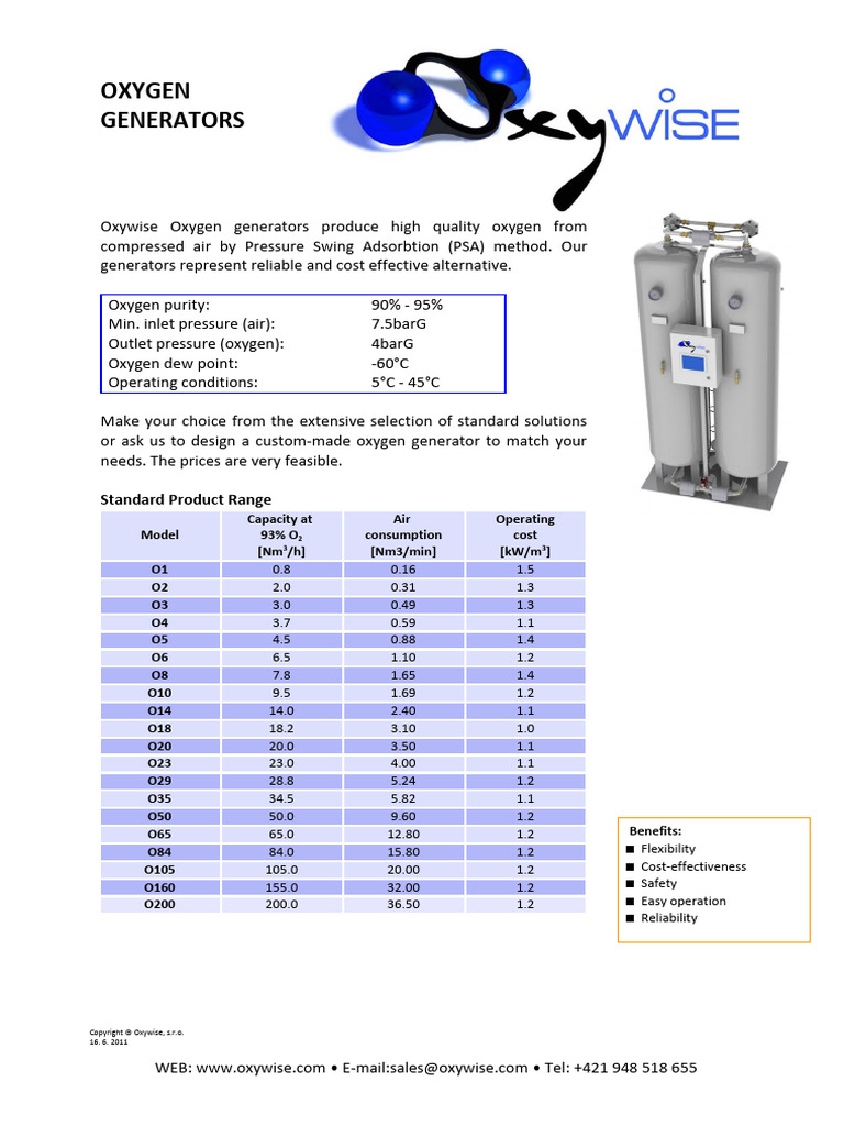 Oxywise Oxygen Generator | PDF | Oxygen | Zeolite