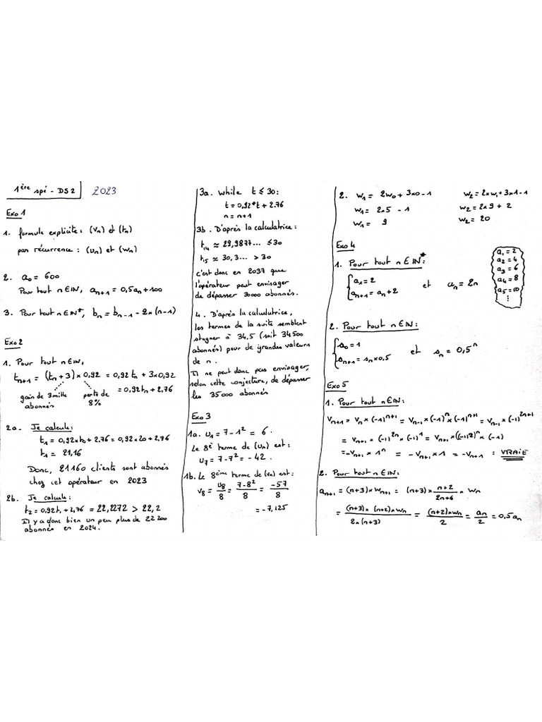 ex-DS2 23 Corrigé | PDF