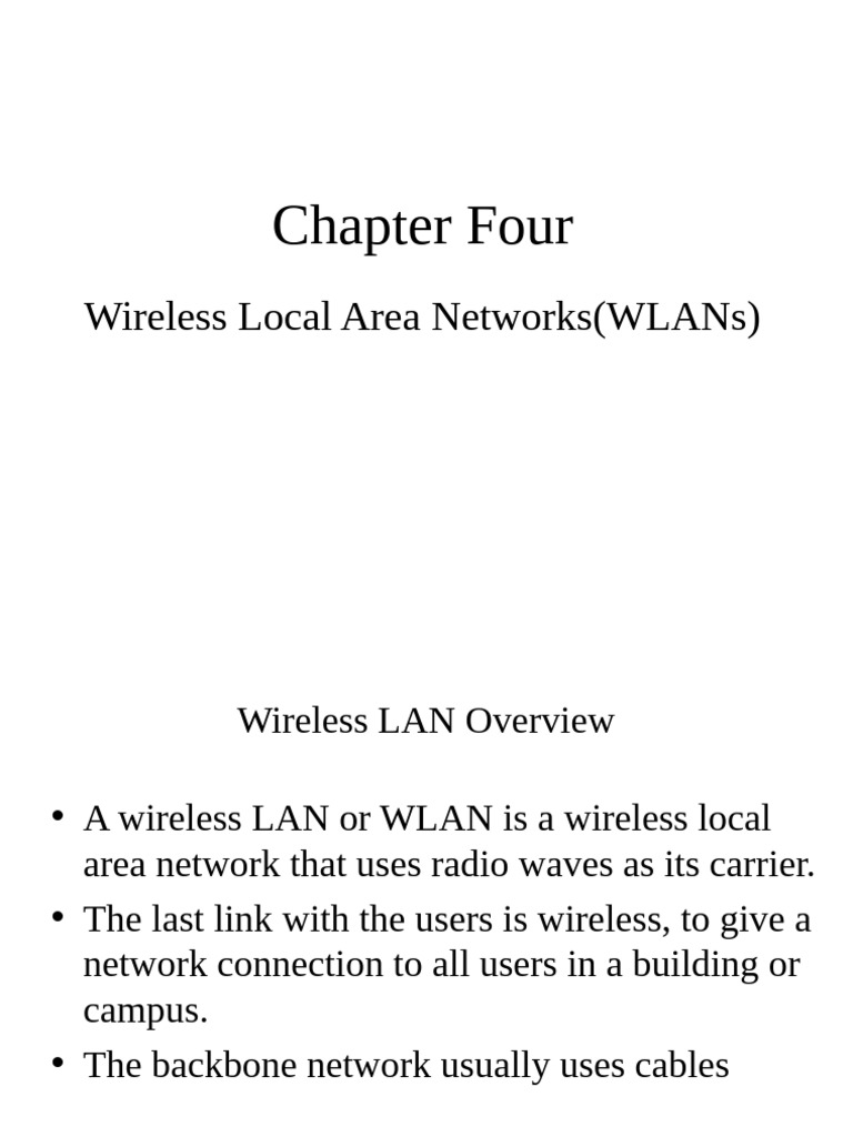Wireless LAN Overview and Architecture | PDF | Wireless Lan | Ieee 802.11
