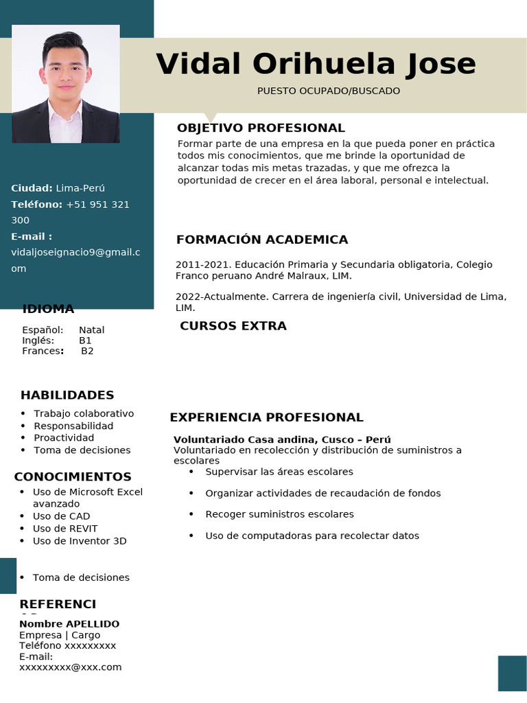 72-curriculum-vitae-recien-egresado | PDF | Entrevista de trabajo