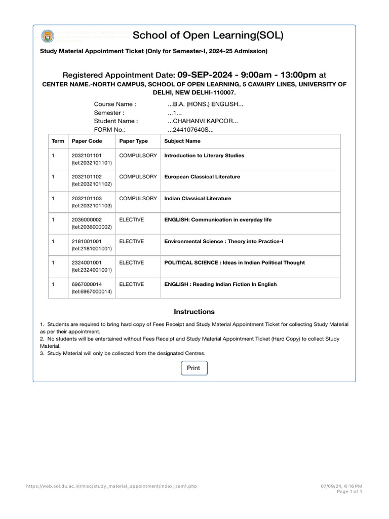 SOL Study Material Appointment, 14th To 17th Poetry | PDF