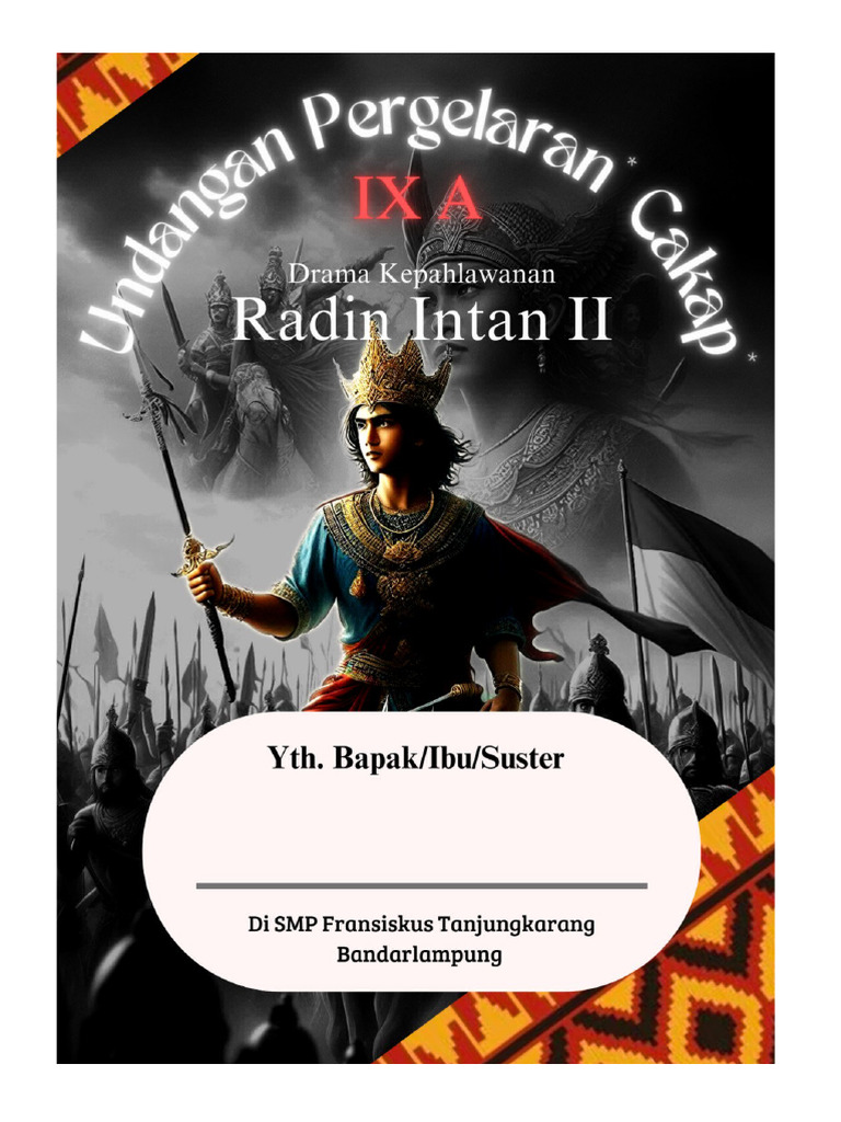 Undangan Guru-Karyawan - Pensi Ixa 2024 - Oke | PDF