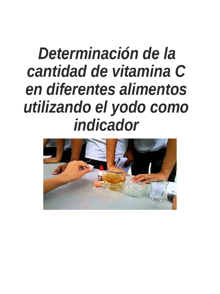 Documento (8) QQQ | PDF | Vitamina C | Vitamina