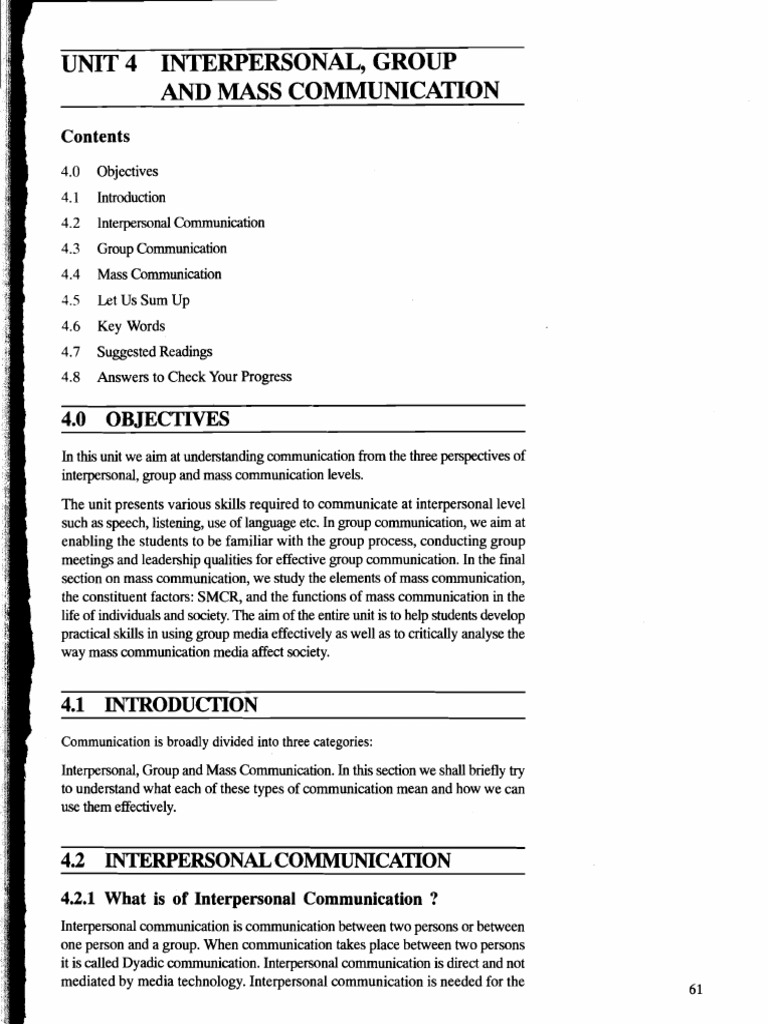 Interpersonal Communication | PDF | Communication | Interpersonal ...