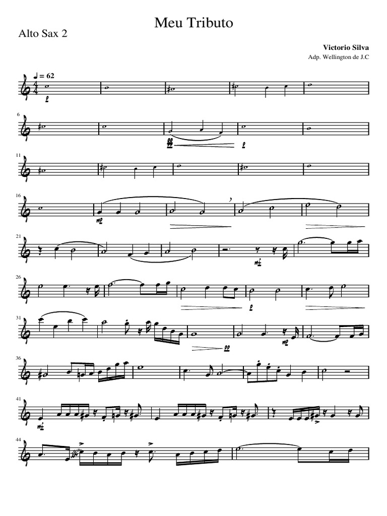 Meu Tributo-Alto Sax 2 | PDF