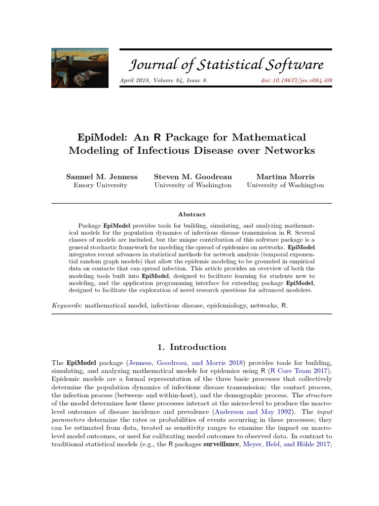 Epimodel paper | PDF | Simulation | Statistics