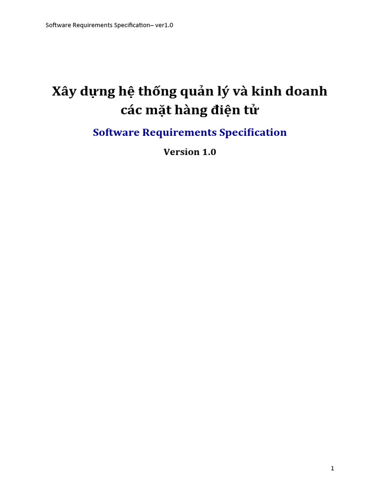 A03-RT04_SRS_v1.0 | PDF