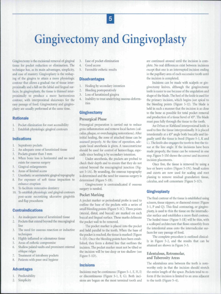 Gingivectomy vs. Gingivoplasty Overview | PDF | Periodontology ...