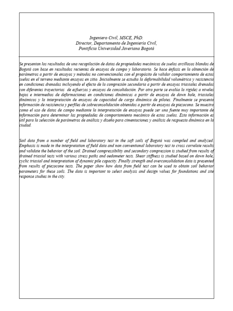 VIII PACSMGE 19987 Suelos Bogota 4 | PDF | Deformación (ingeniería ...