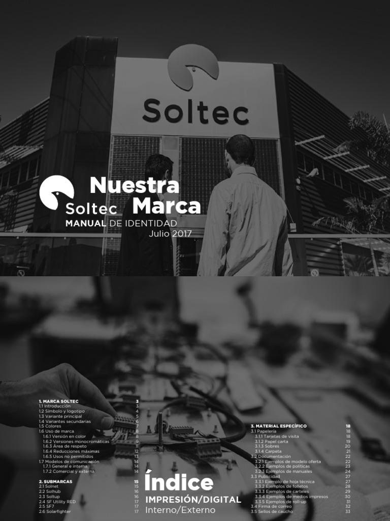 MA MK 0001 - SP Rev.1 Manual de Identidad Soltec | PDF | Color | Marca