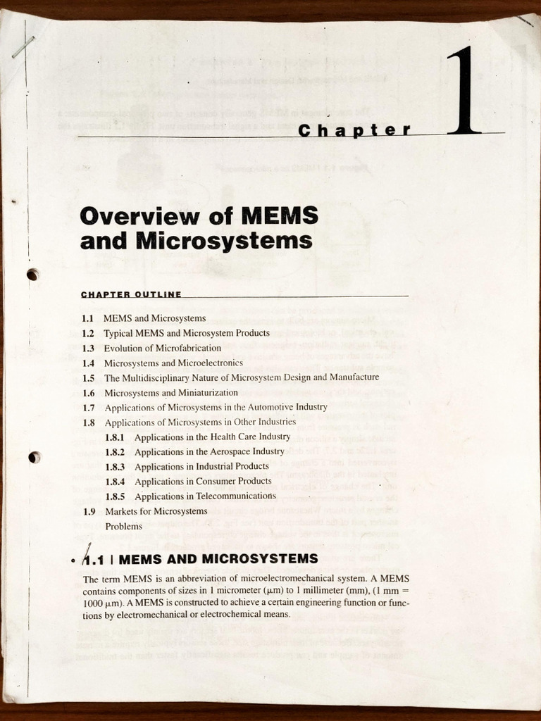 Module 1 MEMS | PDF