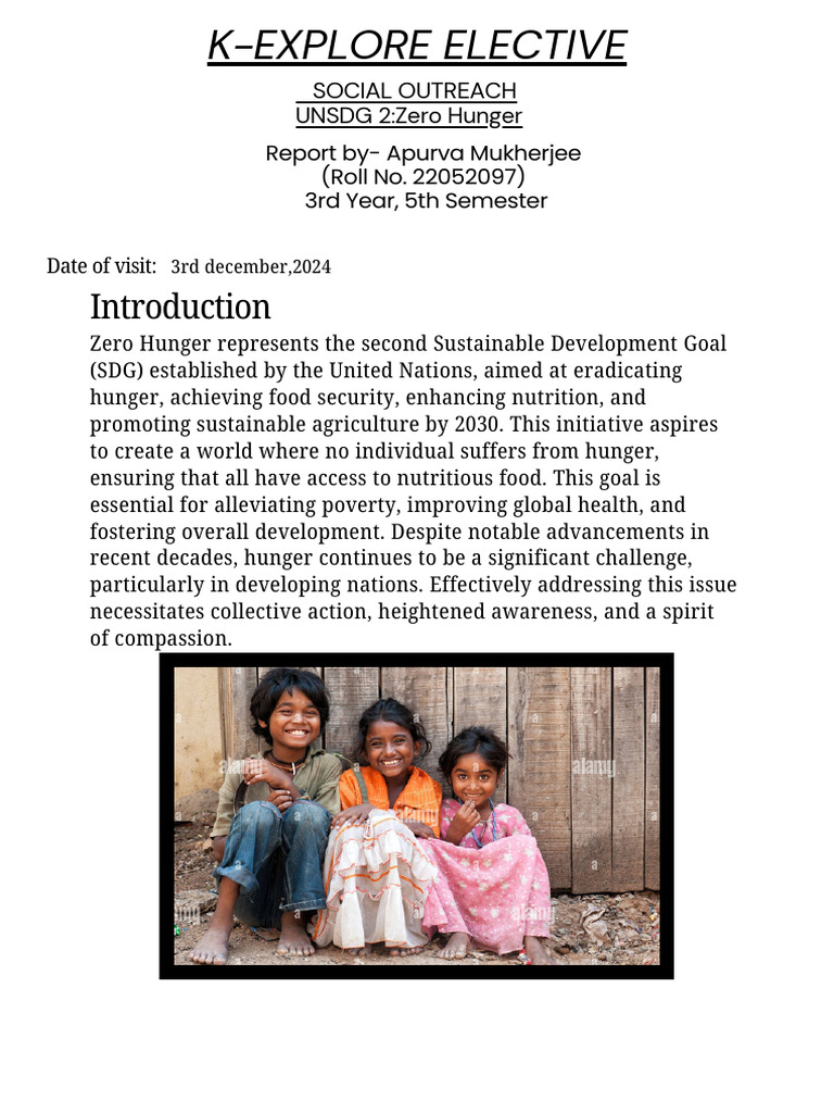 22052097 Unsdg-2(Zero Hunger) | PDF | Hunger | Food Security