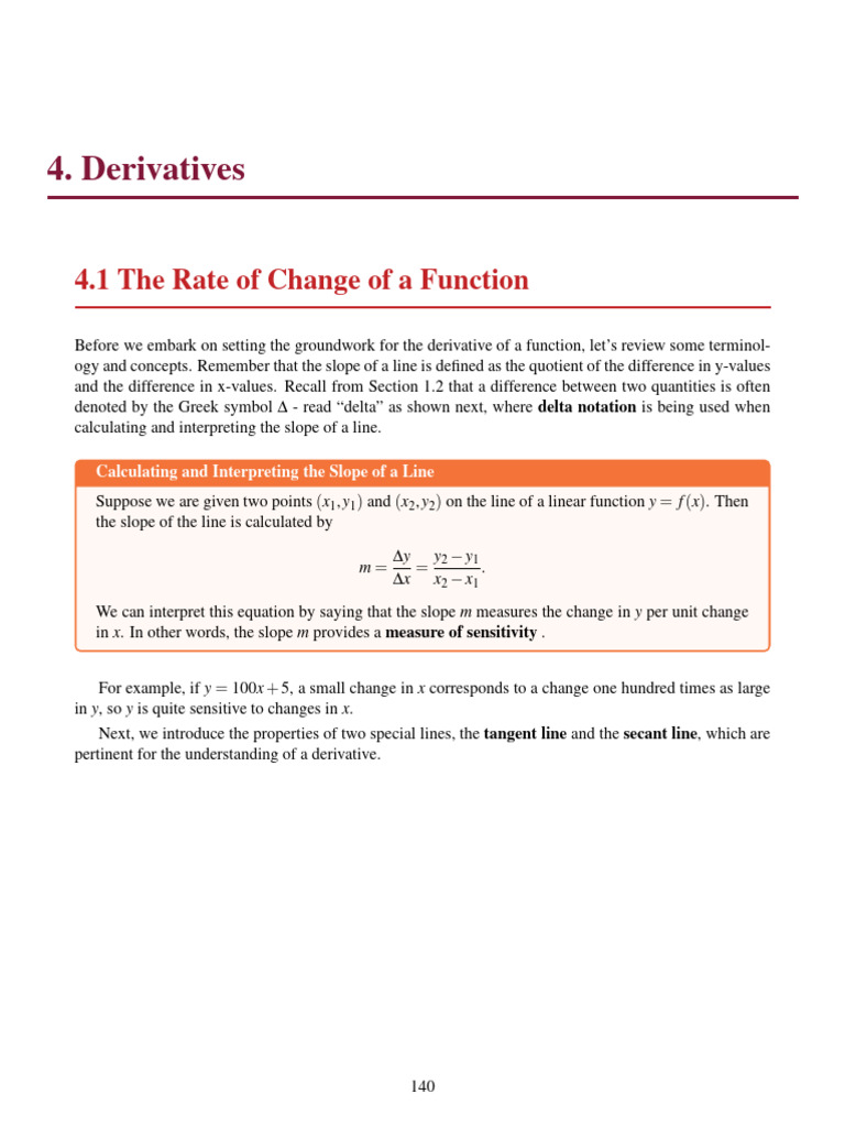 Understanding Derivatives and Rates of Change | PDF | Derivative | Tangent