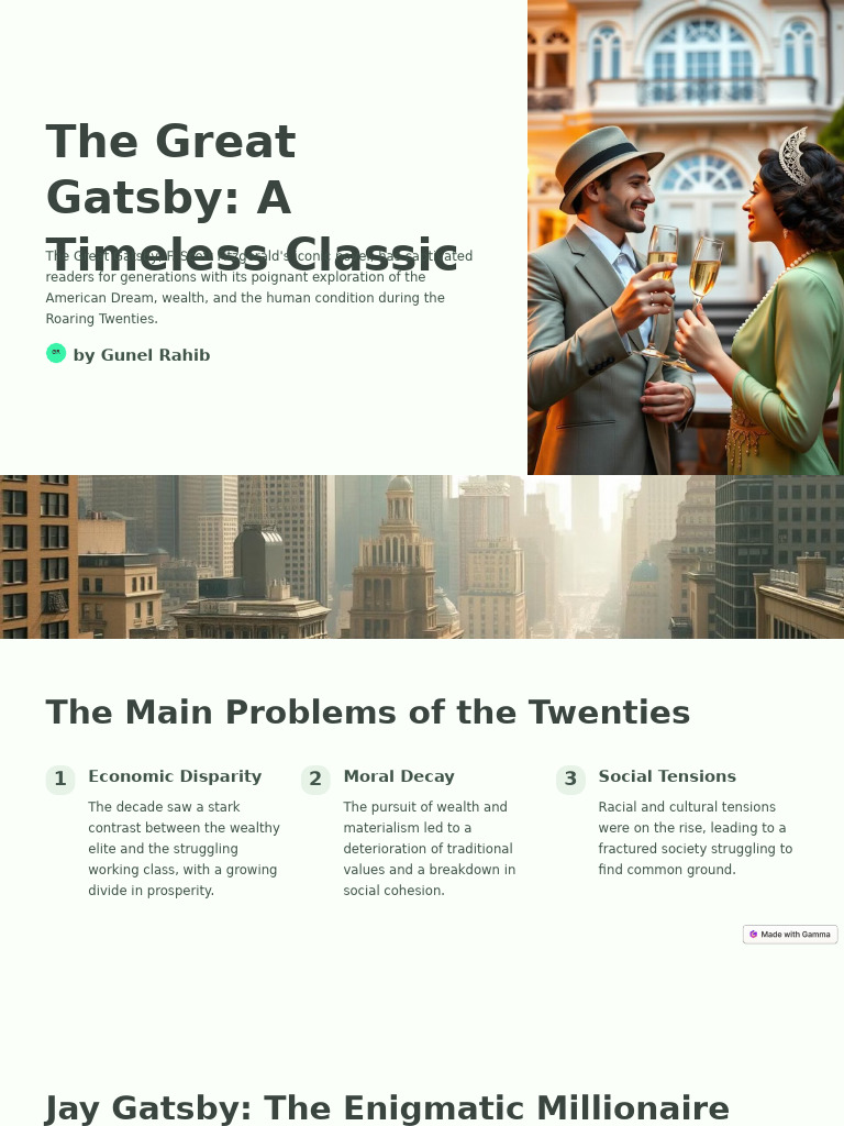 The Great Gatsby | PDF | The Great Gatsby | American Dream