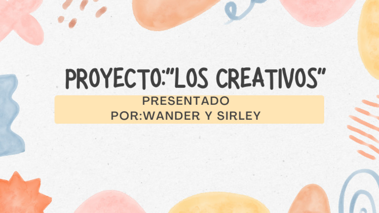Colorful Watercolor Creative Project Presentation (2) | PDF