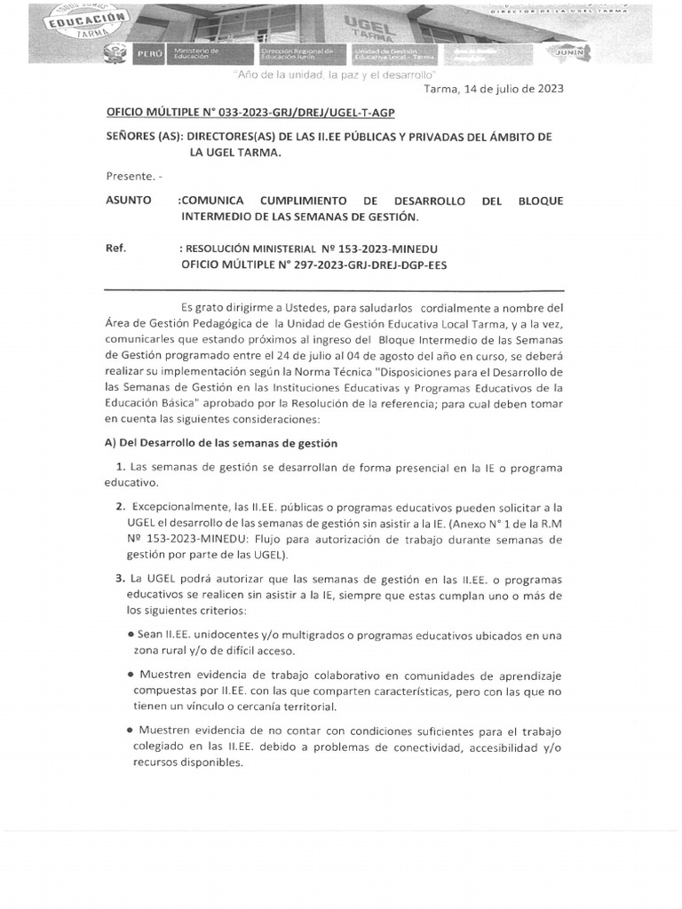 Oficio Mult. 033 | PDF