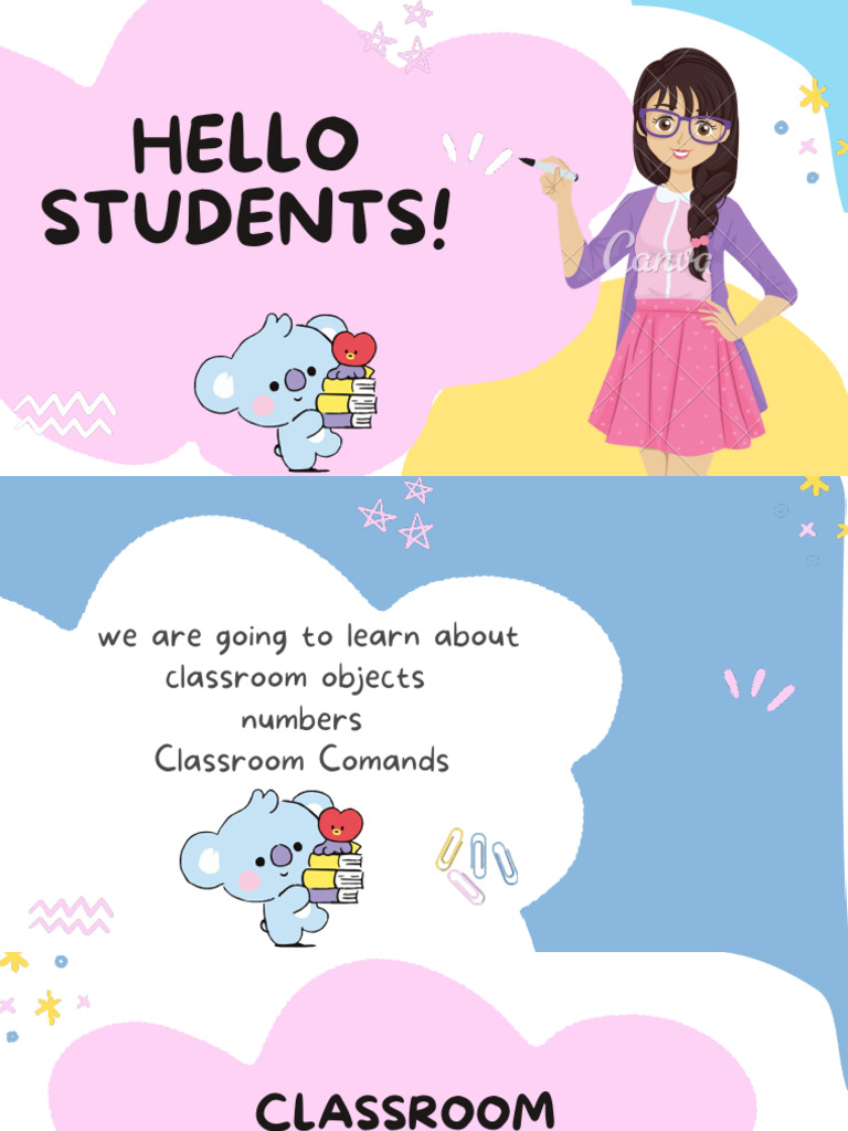Classroom Objects and Numbers Guide | PDF