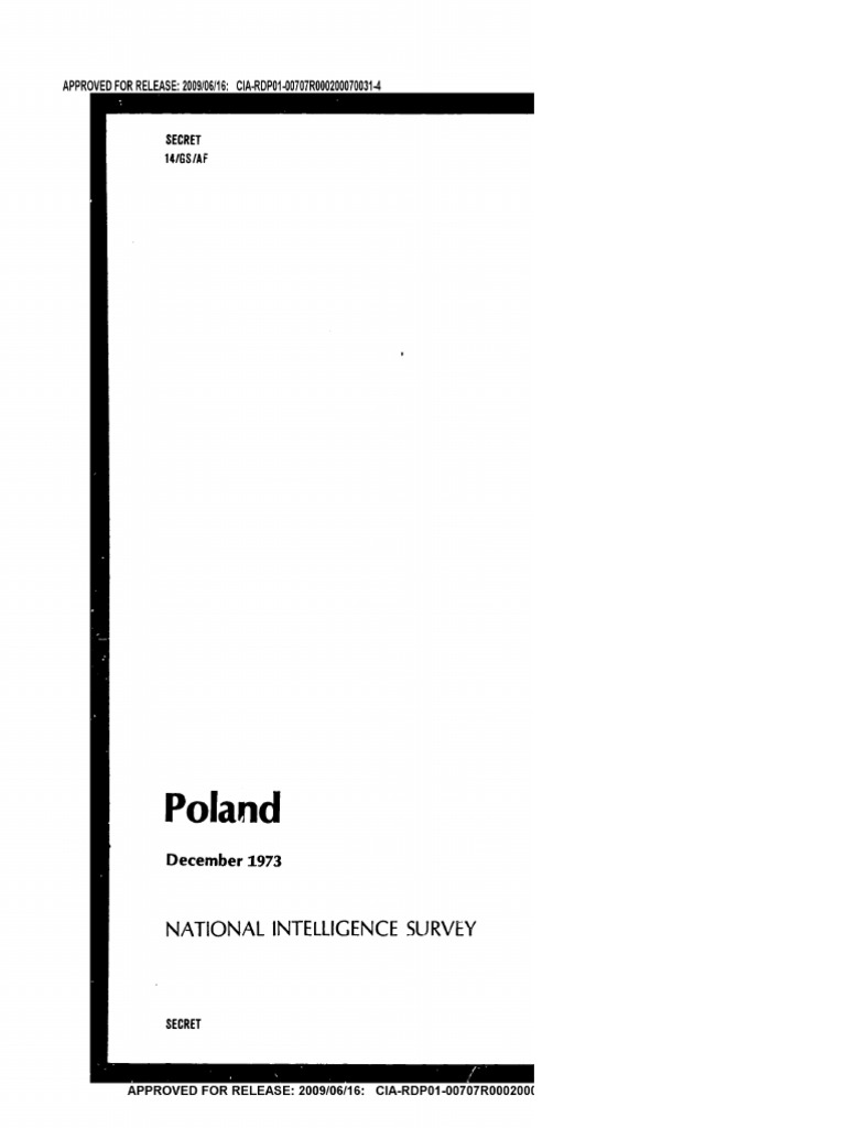 CIA-Poland Armed Forces DEC 1973 | PDF