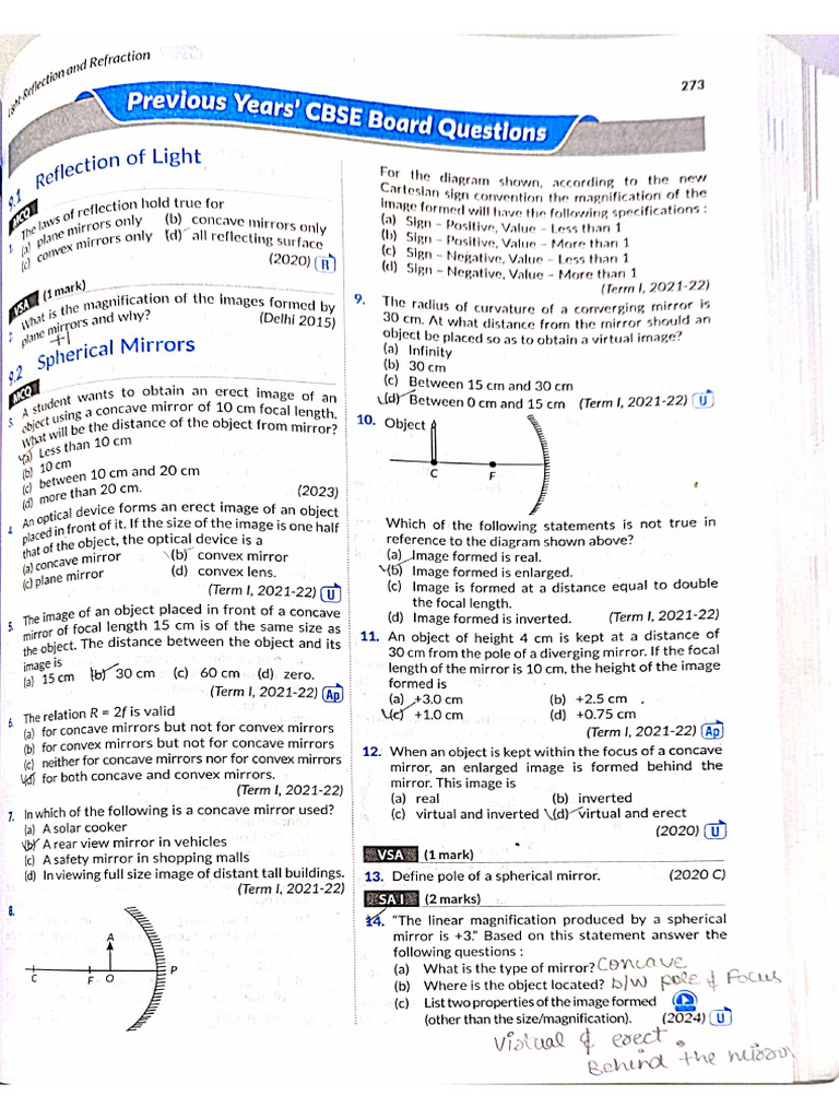 Light Pyq and CSQ | PDF