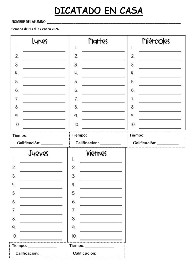 Dictado | PDF