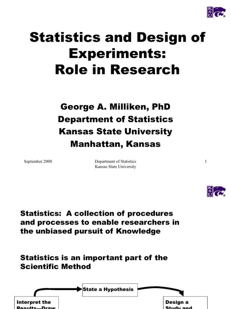 Statistics and Design of Experiments | PDF | Experiment | Design Of ...