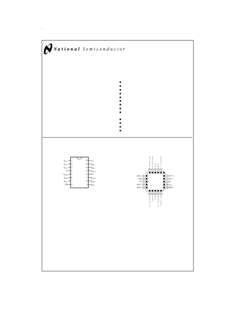 DS90C032 | PDF | Electronic Engineering | Computer Engineering