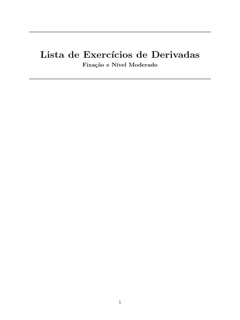 Lista_de_Derivadas | PDF | Ajedrez