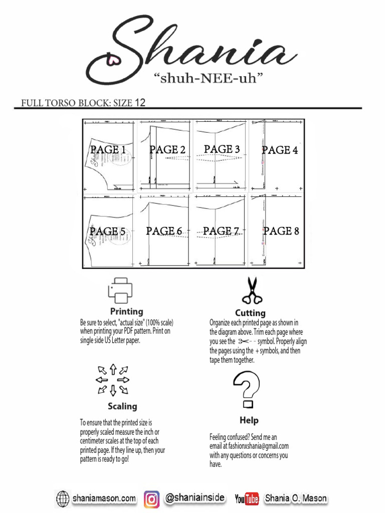 Full Torso Block Pattern Guide | PDF