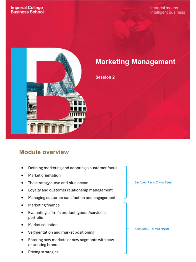 Lecture 2 slides (1) | PDF | Marketing | Brand