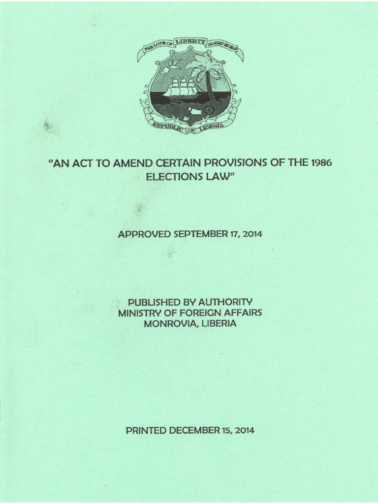 New Elections Law Amendments | PDF