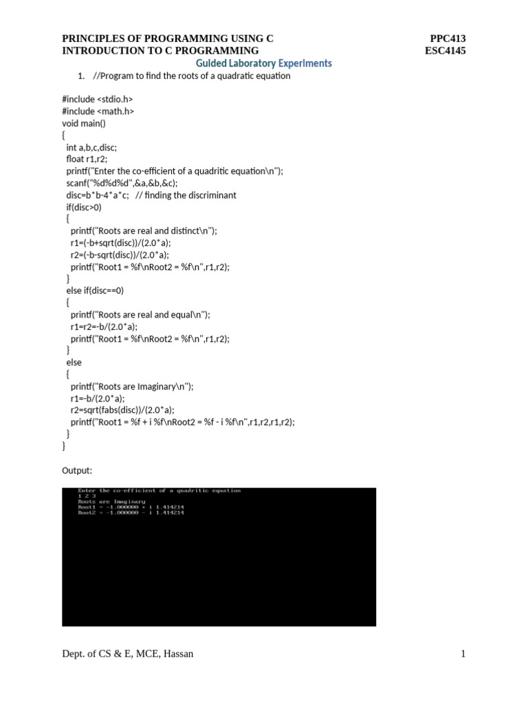 Lab Programs - 2024-25 (1) | PDF | Computer Programming | Computing Lab Programs - 2024-25 (1) | PDF | Computer Programming | Computing