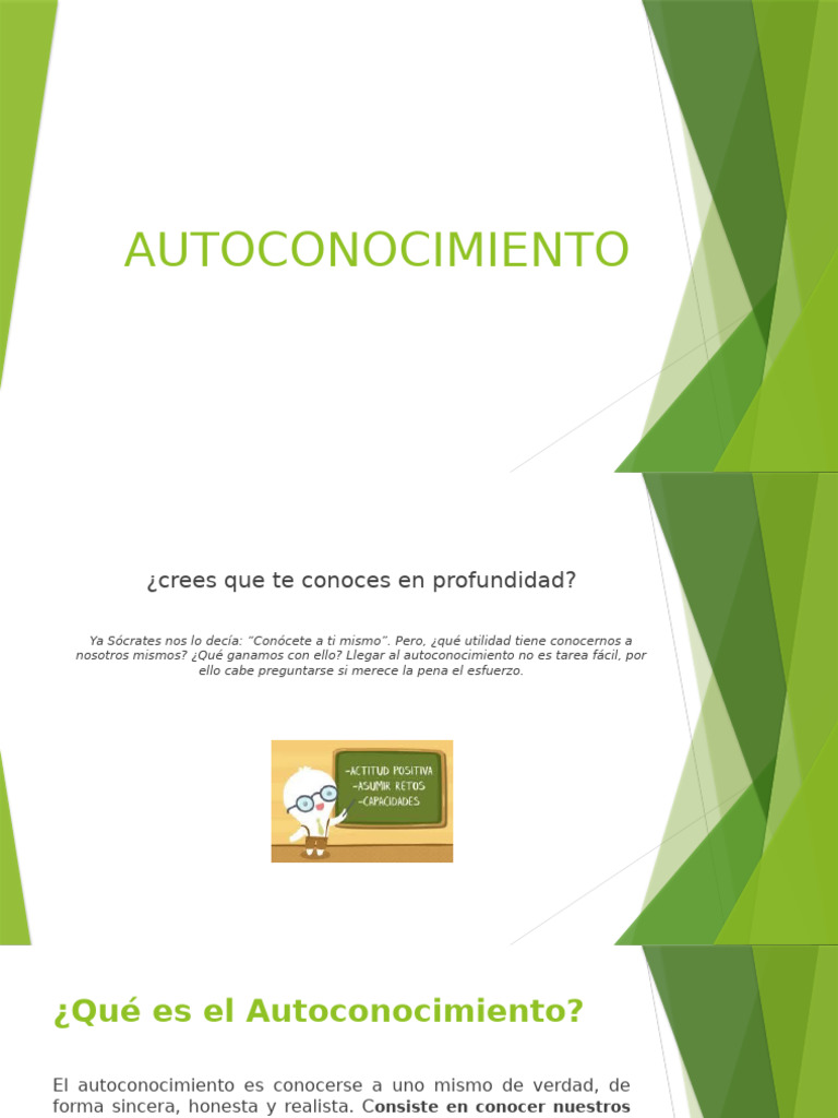 Autoconocimiento | PDF | Las emociones | Felicidad