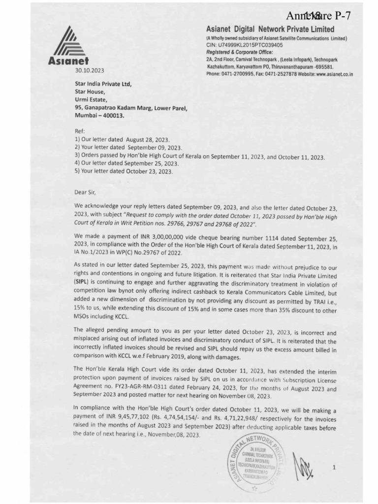 Letter Example in Petition | PDF