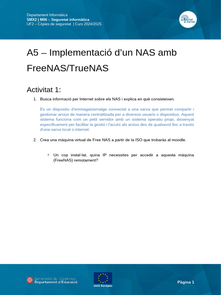 A5 - FreeNAS | PDF