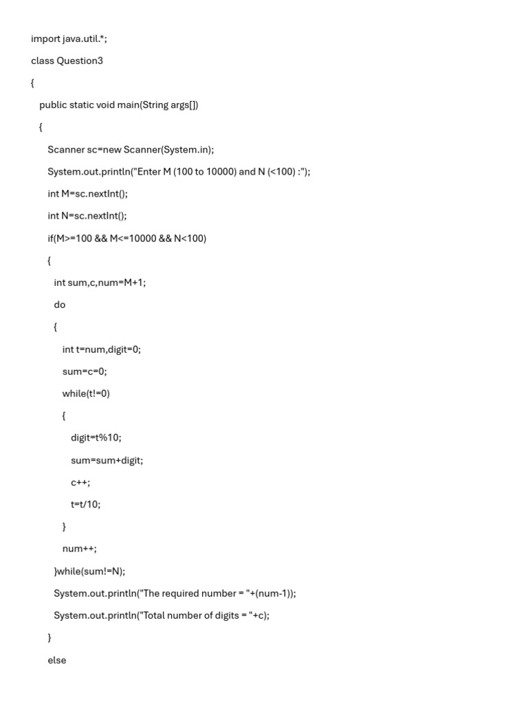 Java Programs for Number Properties | PDF | Computer Programming ...