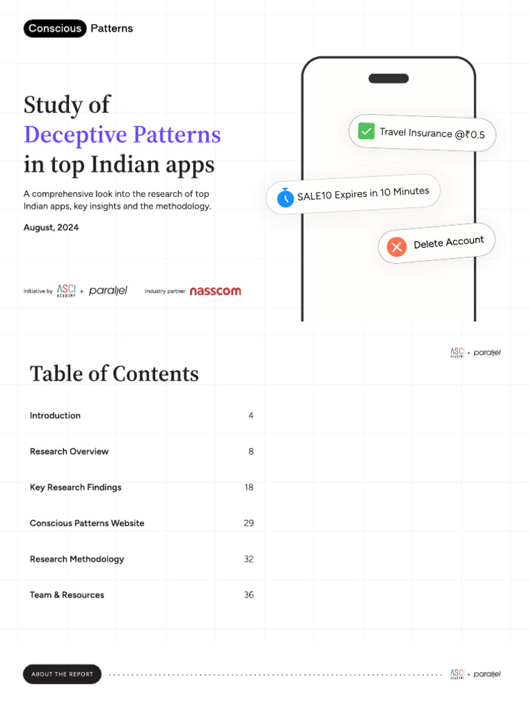 Deceptive Patterns in Indian Apps Study | PDF | Mobile App | Deception
