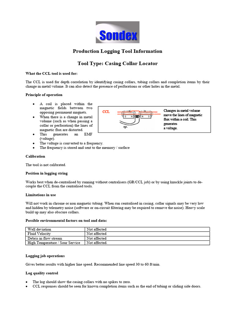 10 - Casing Collar Locator | PDF | Inductor | Electricity