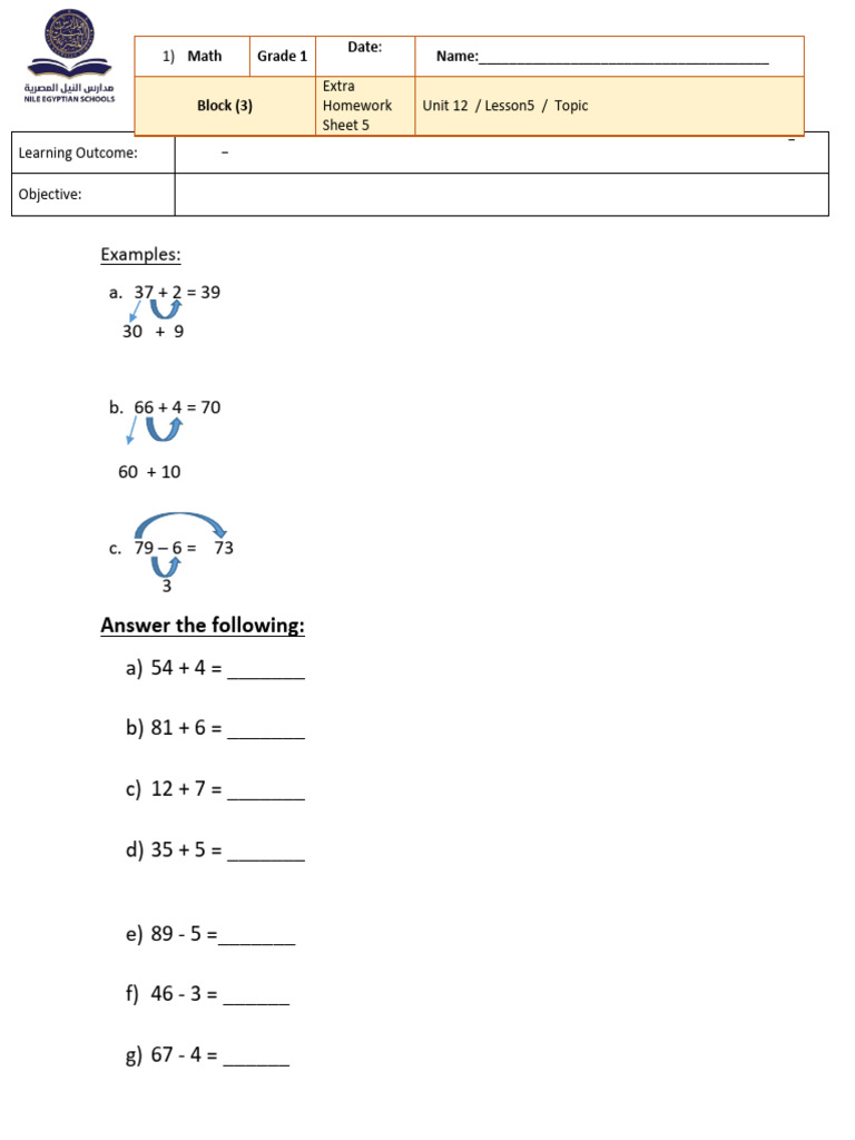 Unit 12 Extra Homework Sheet 5 | PDF