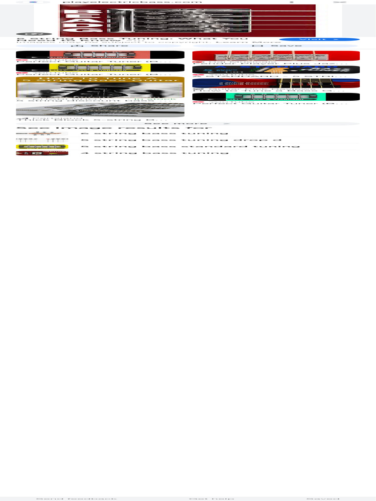 5 String Bass Tuning Chart - Google Search | PDF