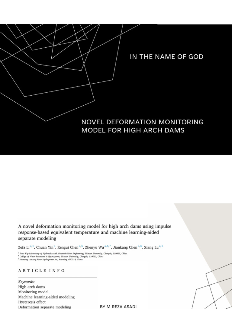 Monitoring Model For High Arch Dams | PDF | Cross Validation ...