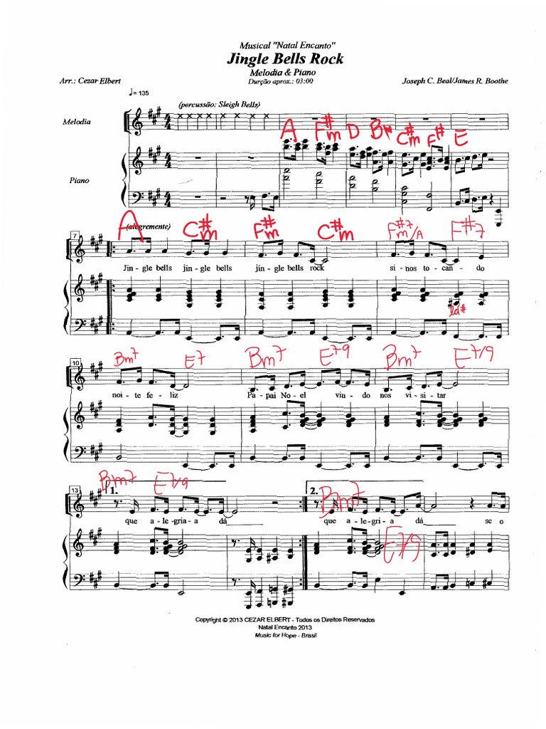 Jingle Bells Rock - Cesarelbert | PDF